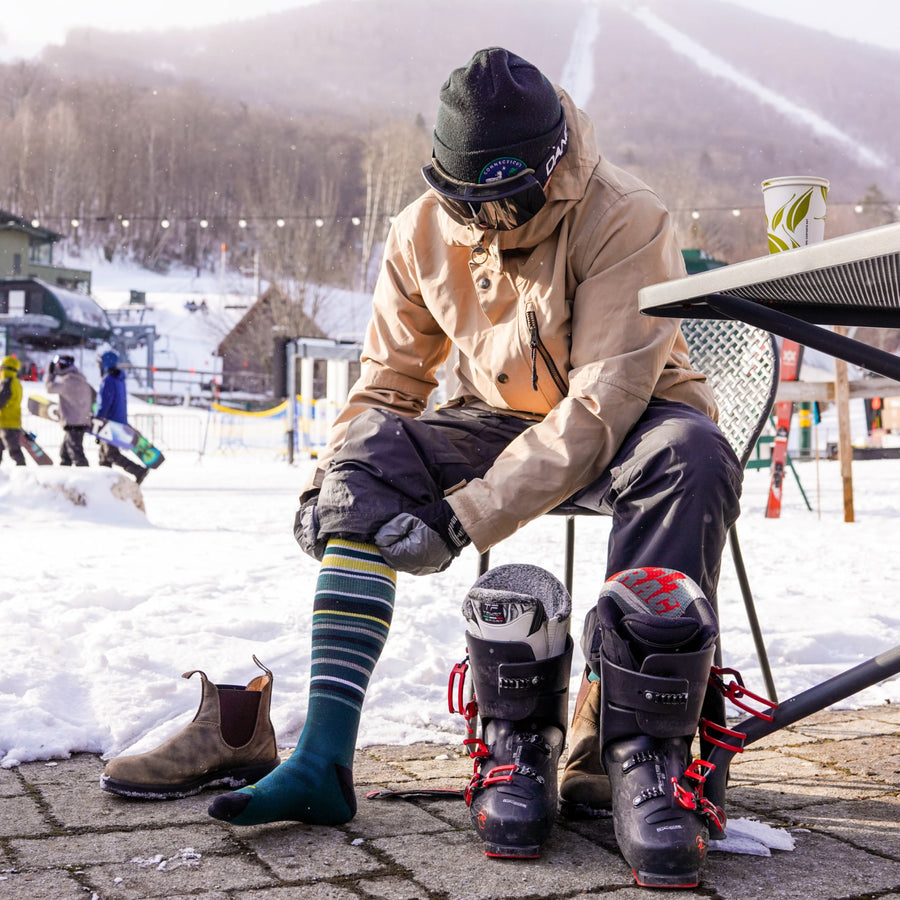 Men's Snowpack Striped Ski & Snowboard Socks – Darn Tough