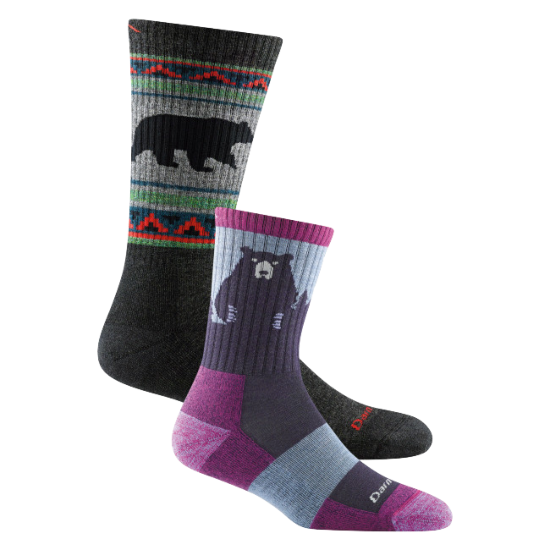 Men's and Women's Bear 2-Pack Hiking Socks – Darn Tough